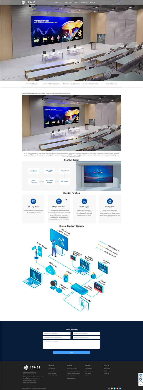 Mẫu website LED-3S màn hình Led - BẮC VIỆT