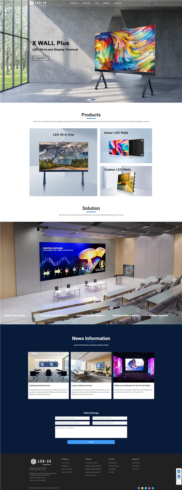 Mẫu website LED-3S màn hình Led - BẮC VIỆT