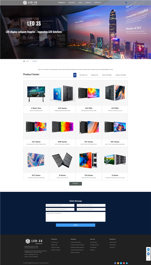 Mẫu website LED-3S màn hình Led - BẮC VIỆT