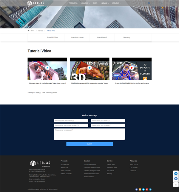 Mẫu website LED-3S màn hình Led - BẮC VIỆT